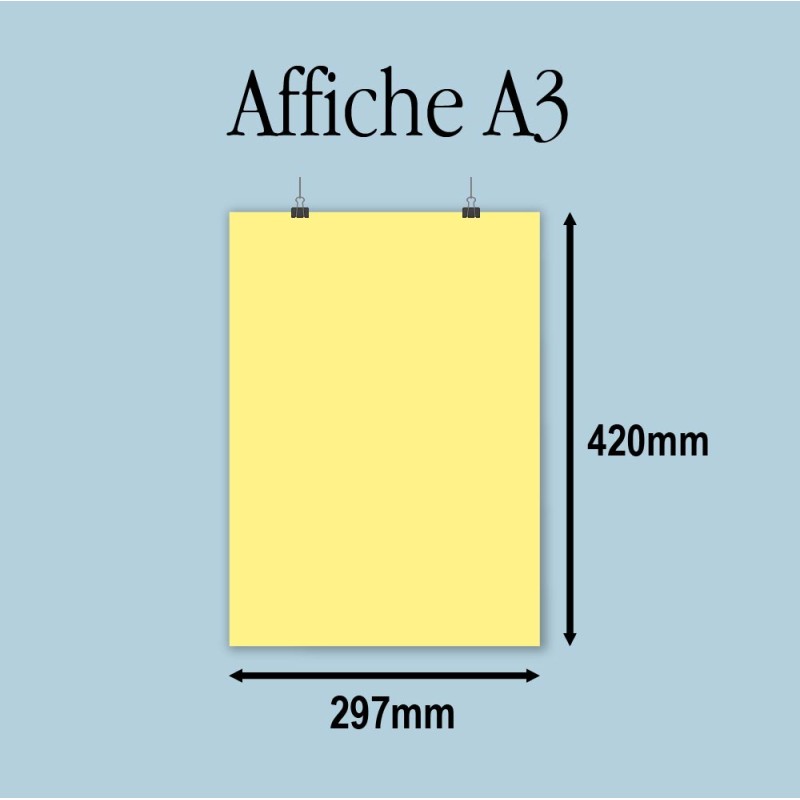 Affiches A4, A3 , A2 ,A1